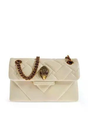 Kurt Geiger Kensington Quilted Leather Shoulder Bag - Neutrals