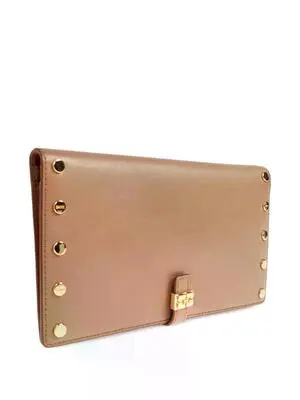 GANNI Studs-embellishment Flap Wallet