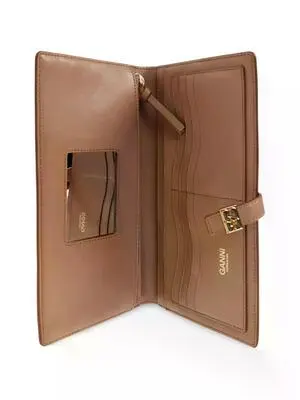 GANNI Studs-embellishment Flap Wallet