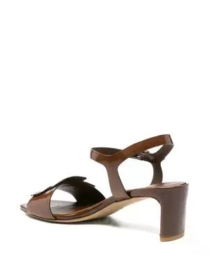 DEL CARLO Ankle-strap Leather Pumps