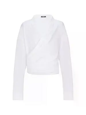 Balmain Long-sleeve Wrap Shirt