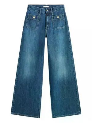 Tommy Hilfiger Wide Leg Jeans With Patch Pockets