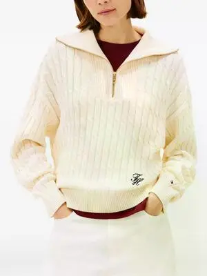 Tommy Hilfiger Cable-knit Zip-up Sweater
