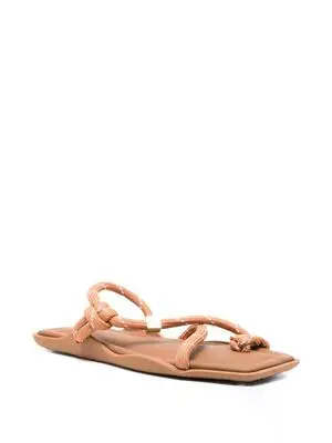 Flowze Fló Square Strap Sandals - Brown