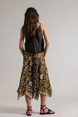 Free People Sweet Reaction Pull-on Wide-leg Crop Pants - Brown Combo