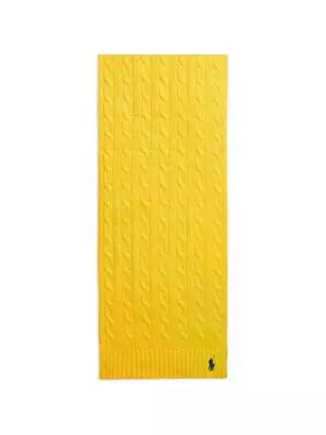 Polo Ralph Lauren Cable-knit Scarf - Yellow