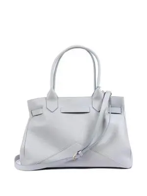 BALLANTYNE Buckled Leather Tote Bag - Grey