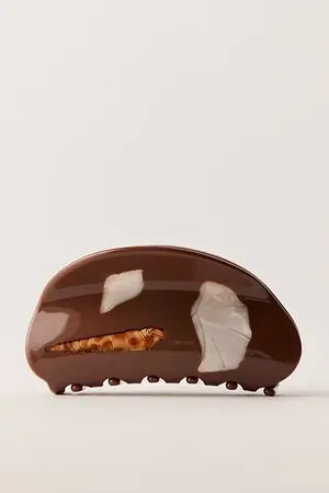 CASA CLARA Conch Claw Clip - Cocoa