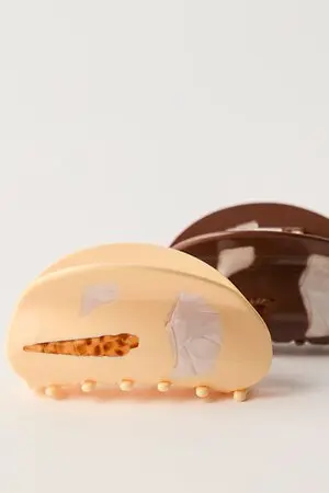 CASA CLARA Conch Claw Clip - Linen Shell