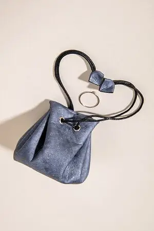 TIRADIA CORK Porto Jewelry Travel Pouch Blue