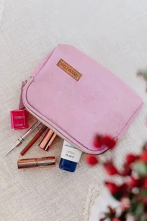TIRADIA CORK Sidekick Pouch Bag Pink