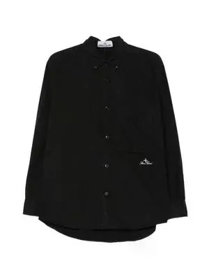 Stone Island Chest-pocket Embroidery Shirt