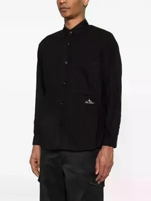 Stone Island Chest-pocket Embroidery Shirt