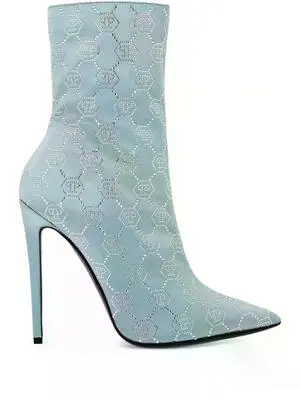 Philipp Plein 120mm Pointed-toe Ankle Boots