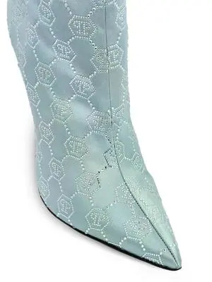 Philipp Plein 120mm Pointed-toe Ankle Boots