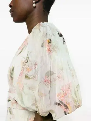 Zimmermann Pleated Midi Dress - Neutrals