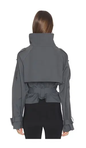 Lioness Cropped Trench Coat