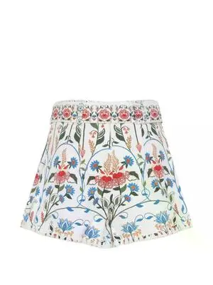 Farm Rio Floral Belted Shorts