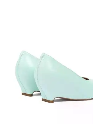 MAISON MARGIELA Heel-less Leather Pumps - Blue
