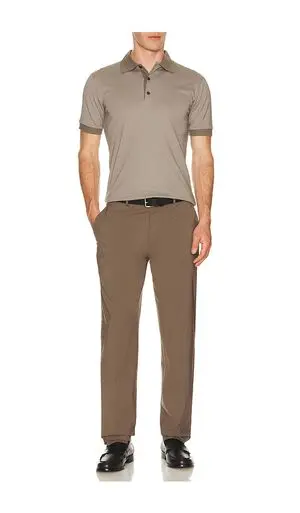 Theory Mod Jacquard Geo Polo In . Also - Brown