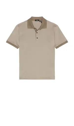 Theory Mod Jacquard Geo Polo In . Also - Brown