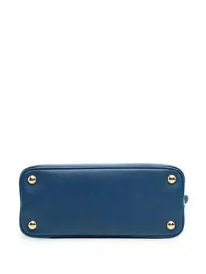 Prada Small Saffiano Lux Promenade Satchel - Blue