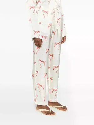 FORTE_FORTE Bow-patterned Trousers