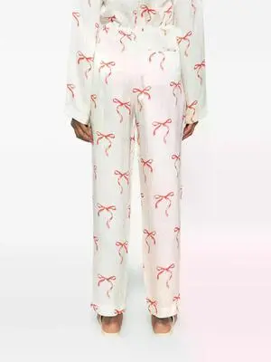 FORTE_FORTE Bow-patterned Trousers