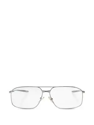 Balenciaga Rectangle-frame Sunglasses - Silver