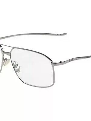 Balenciaga Rectangle-frame Sunglasses - Silver