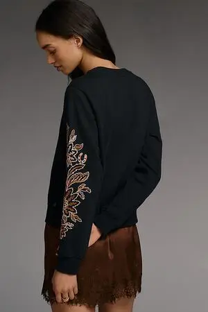 Scotch & Soda Embroidered Sweatshirt - Meteorite