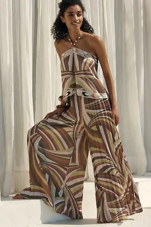 BLITHE Scarf Wide-leg Pants - Multi