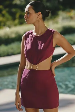 CELANDINE O-ring Cutout Mini Dress