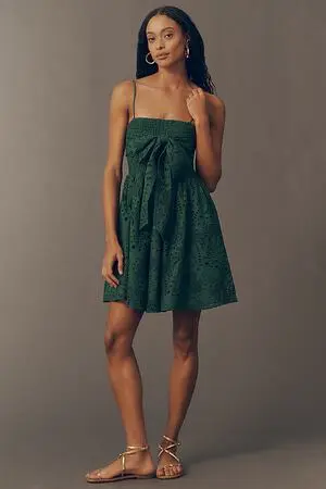 Farm Rio X Sleeveless Bow Mini Dress