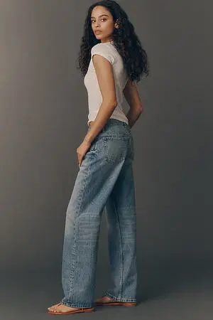 EB DENIM Mid-rise Wide Leg Jeans - Drift