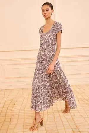 Ulla Johnson Alexi Floral-print Midi Dress - Meadow