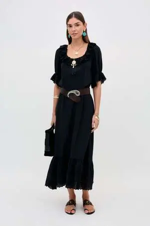 Rixo Aprilia Gracie Embroidery Dress