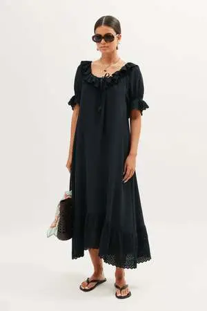 Rixo Aprilia Gracie Embroidery Dress