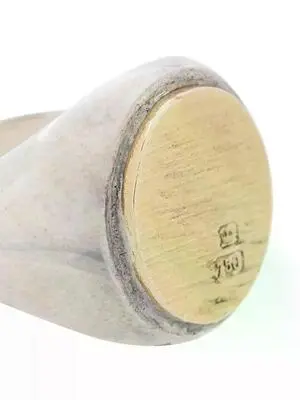 BUNNEY Disc Embellished Signet Ring