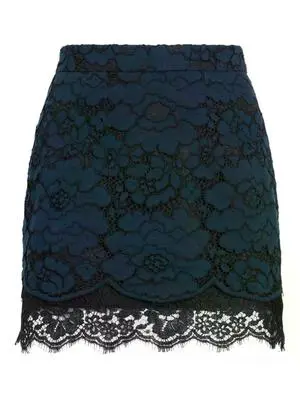 PATOU Lace Mini Skirt - Blue