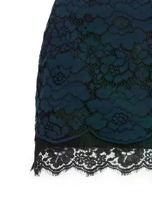 PATOU Lace Mini Skirt - Blue