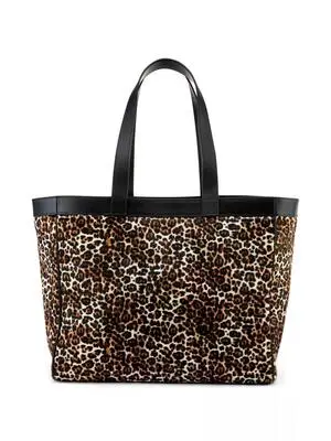 ANINE BING Medium Rio Leopard-print Tote Bag - Neutrals