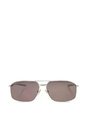 Balenciaga Rectangle-frame Sunglasses - Silver