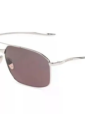 Balenciaga Rectangle-frame Sunglasses - Silver