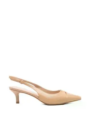 TWINSET Buckle Detail Slingback Pumps - Neutrals
