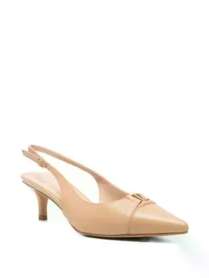 TWINSET Buckle Detail Slingback Pumps - Neutrals
