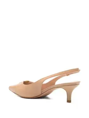 TWINSET Buckle Detail Slingback Pumps - Neutrals
