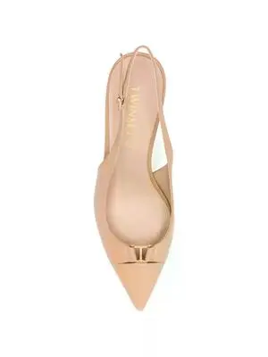 TWINSET Buckle Detail Slingback Pumps - Neutrals