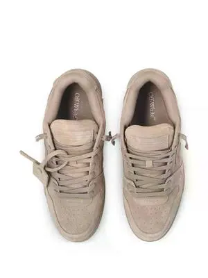Off-White Suede Lace-up Sneakers