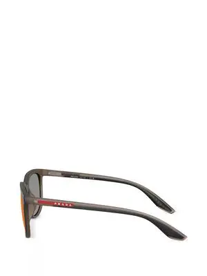 Prada Linea Rossa Square-frame Sunglasses - Grey